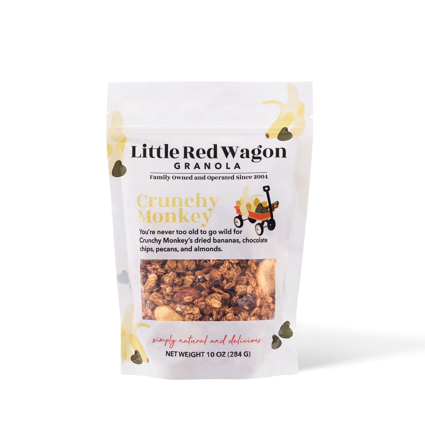 Crunchy Monkey Banana Chocolate Granola - Handcrafted | Little Red Wagon